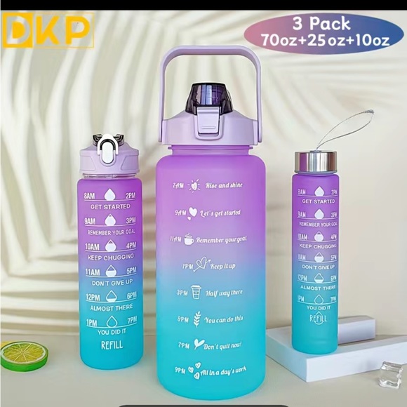 Dining | 3 Pack Of Goal Setter Water Bottles | Poshmark